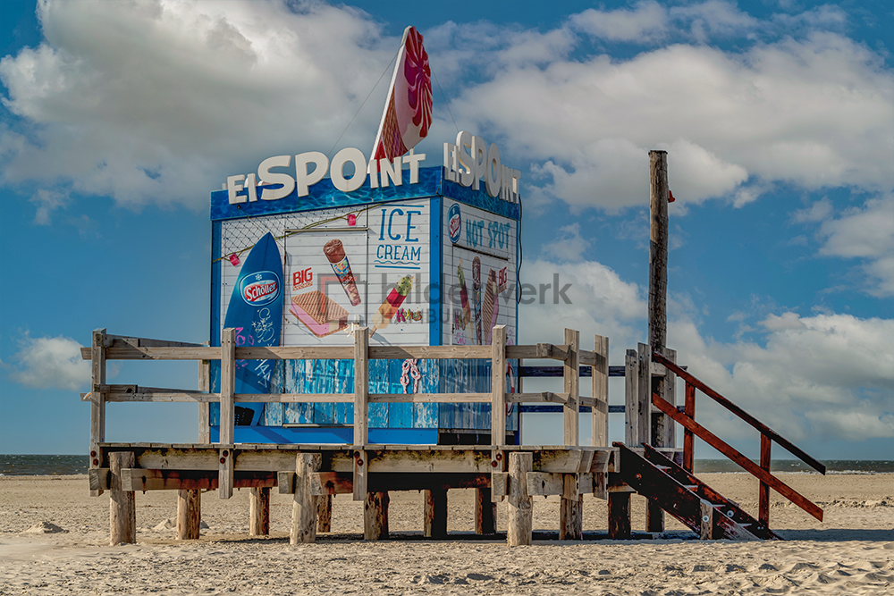Eisbude | Strandbilder von der Nordsee beim bilderwerk Hamburg